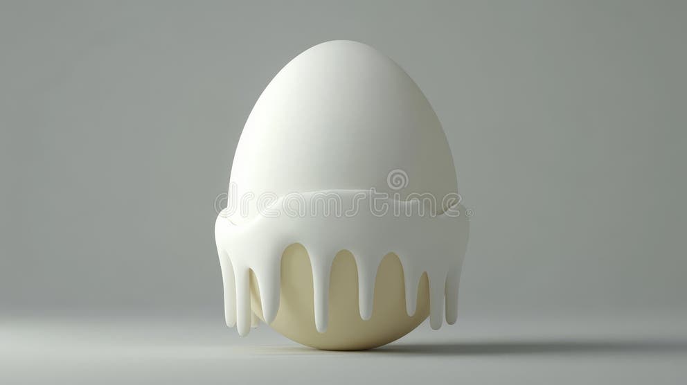 The Image Features an Abstract Background with a White Liquid Sphere ...