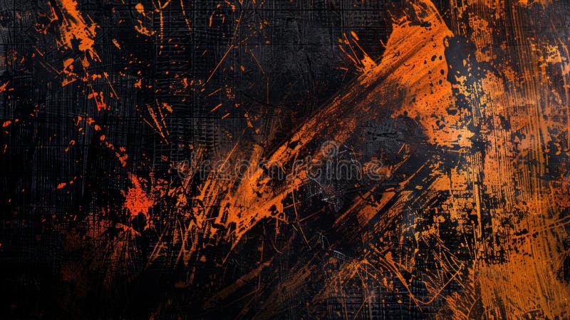 Abstract Dark and Orange Texture Generative AI Stock Image - Image of ...