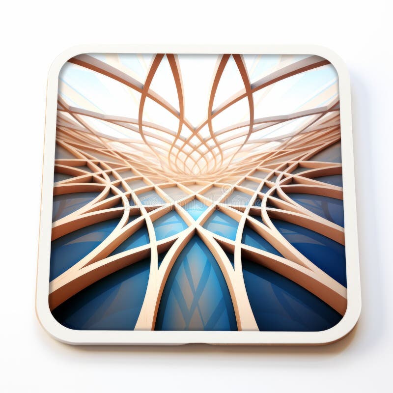 Abstract Design Element, Beam Support, Architecture App Icon Style ...