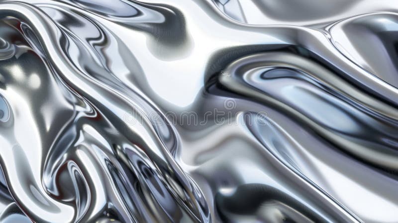 Abstract Liquid Metal Texture, Generative AI Stock Photo - Image of ...
