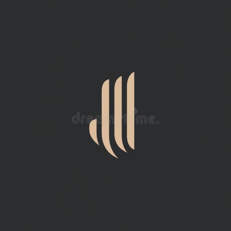 Abstract Logo Design with Three Lines Letter M Monogram Simple Minimal ...
