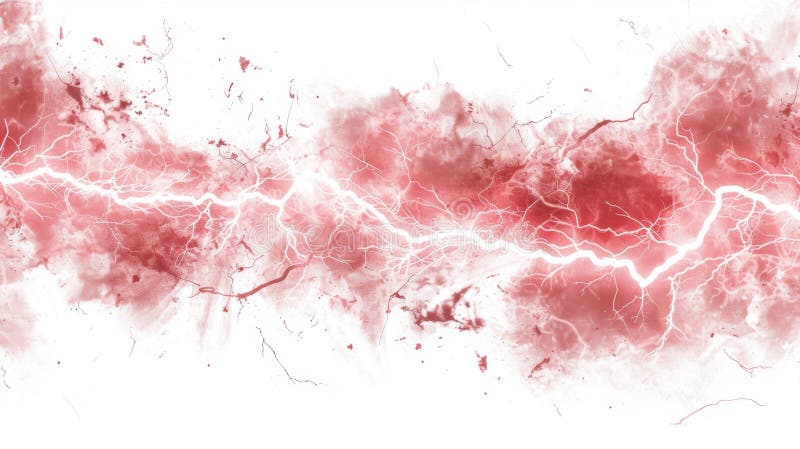 Abstract Red Lightning Texture, Generative AI Stock Photo - Image of ...