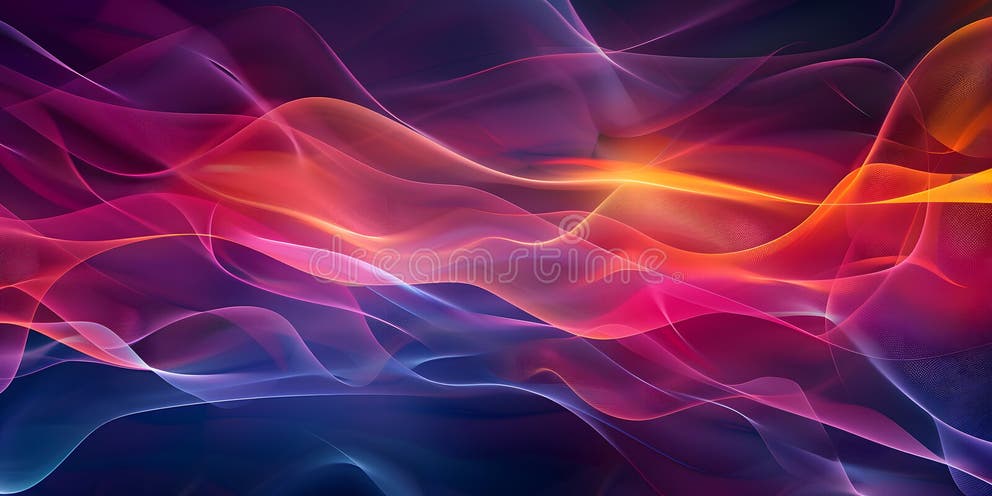 Abstract Transparent Layers Revealing Vibrant Digital Composition ...