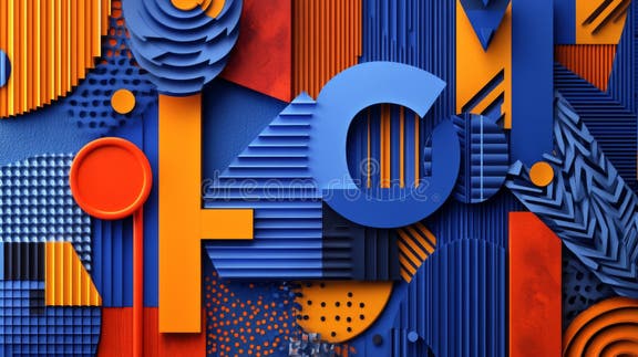 The Image Features an Abstract Wallpaper Background Composed of Modern ...