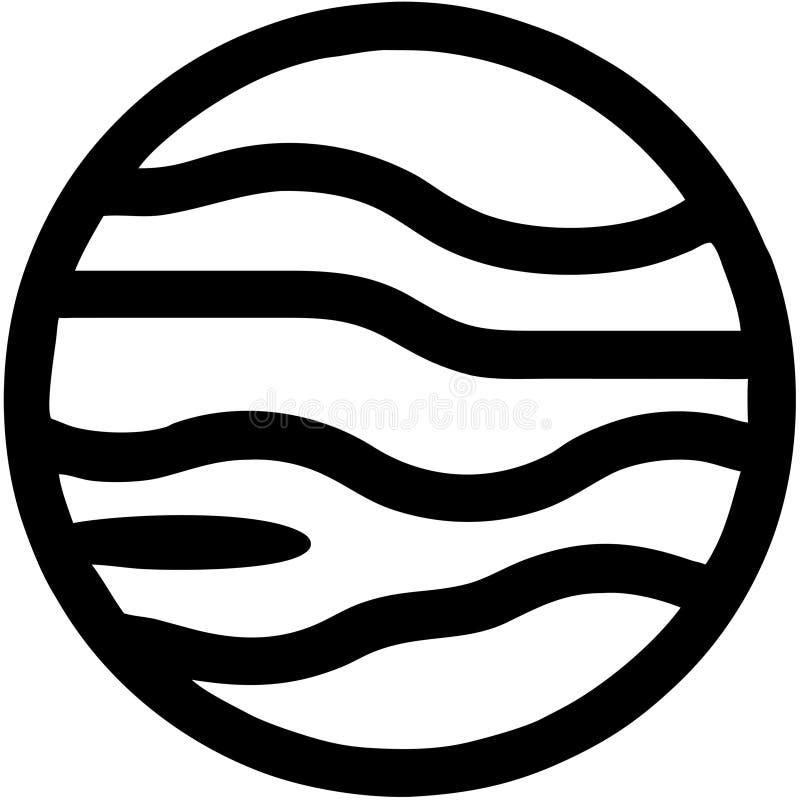 Abstract Zen Circle with Wavy Lines Symbol for Meditation and Design ...