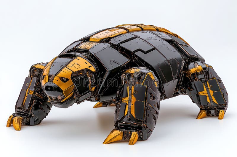 Adorable Robotic Sloth - Isolated on White Background Stock ...