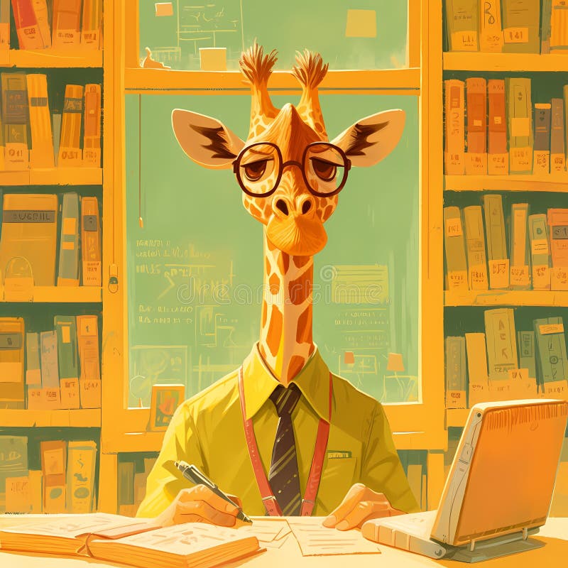 Anthropomorphized Giraffe Stock Illustrations – 5 Anthropomorphized ...