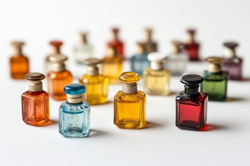 A Vibrant Collection of Miniature Perfume Bottles Showcases Artistry ...