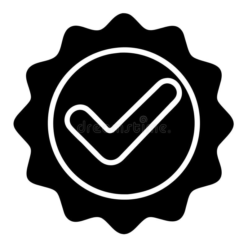 Badge with Checkmark Symbol for Quality Assurance Certification Stock ...