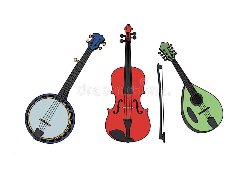 Bluegrass clip art stock vector. Illustration of sound - 372512588
