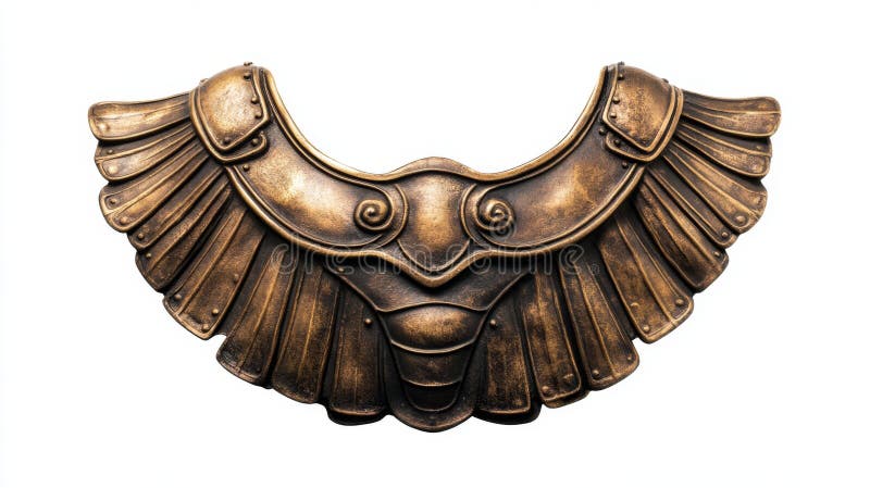 This Exquisite Piece Showcases a Stunning Bronze Collar with Intricate ...