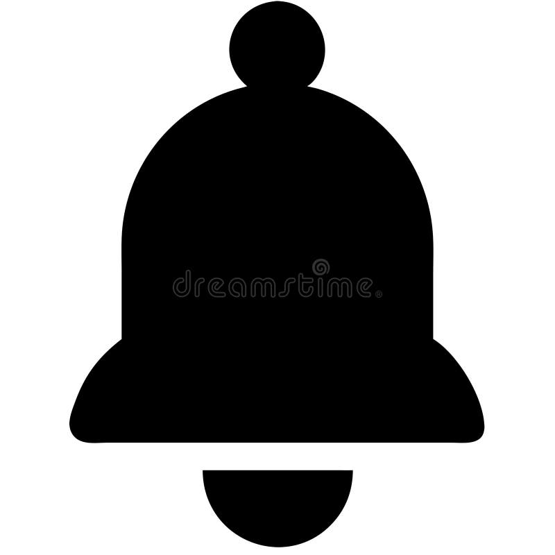 Black Bell Notification Vector for Alerts Reminders and Messages Stock ...