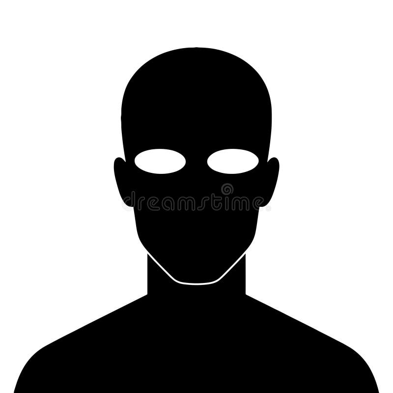 Black Silhouette Head Mask Faceless Person Stock Illustrations – 269 ...