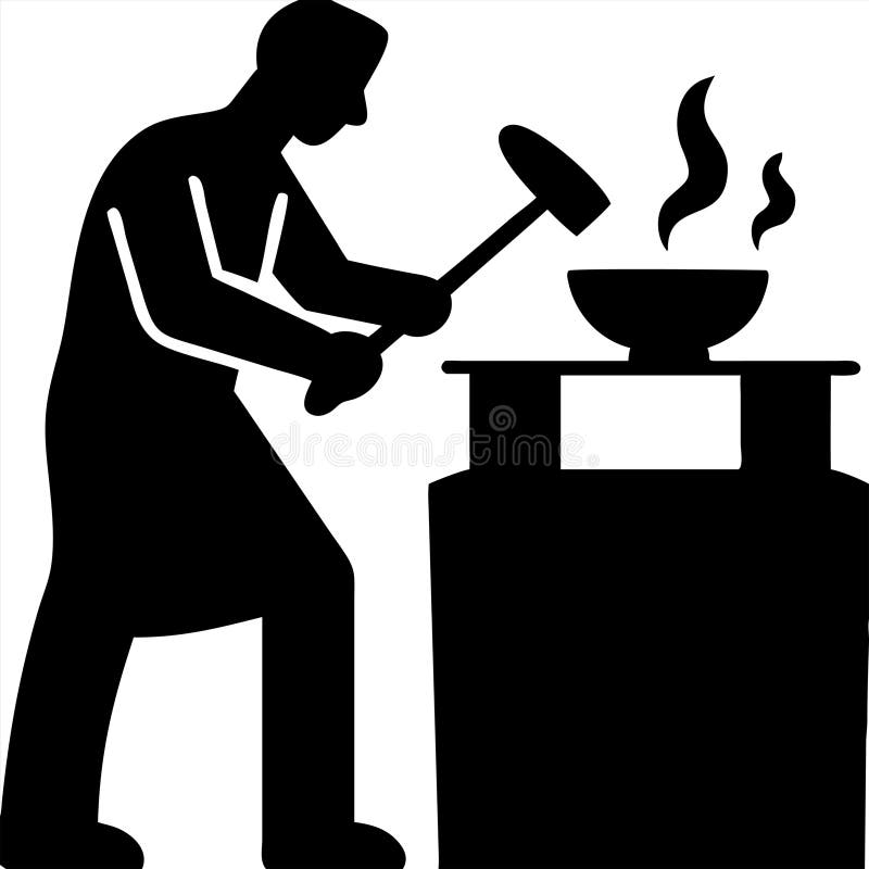 Blacksmith Silhouette Stock Illustrations – 4,515 Blacksmith Silhouette ...