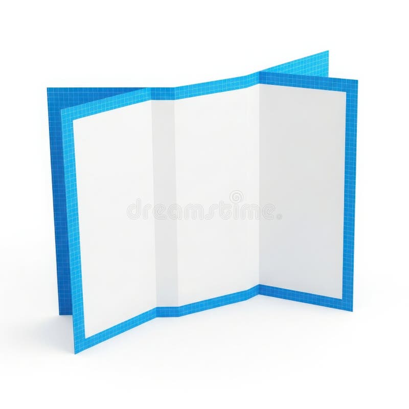 Blank Tri Fold Brochure Standing Upright Stock Illustrations – 9 Blank ...