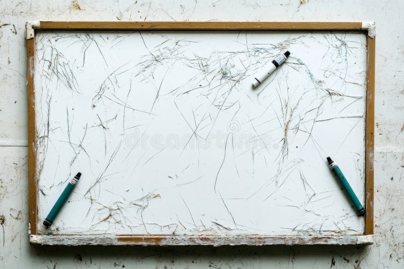 A Clean Board Awaits Creativity and Ideas. the Blank Slate Offers ...