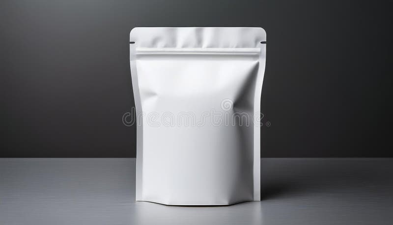 A Blank Packaging Bag on a Table that Can Be Designed Neutral ...