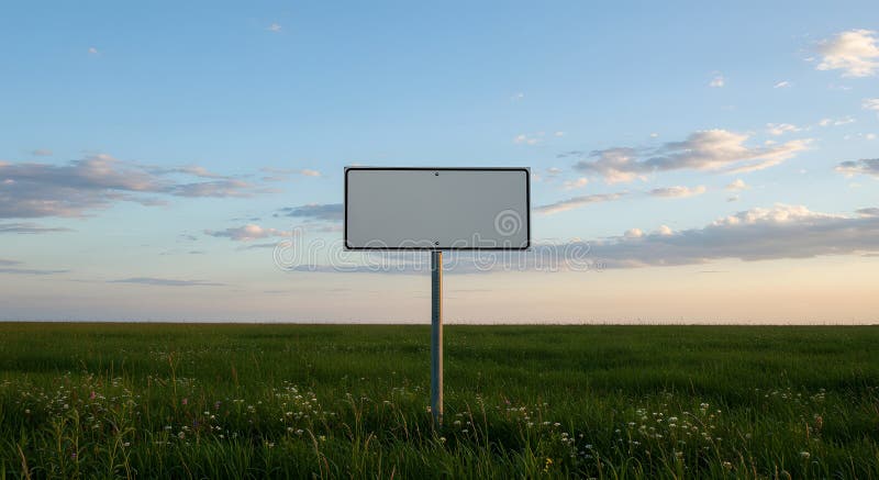 Blank Sign in Field stock illustration. Illustration of template ...