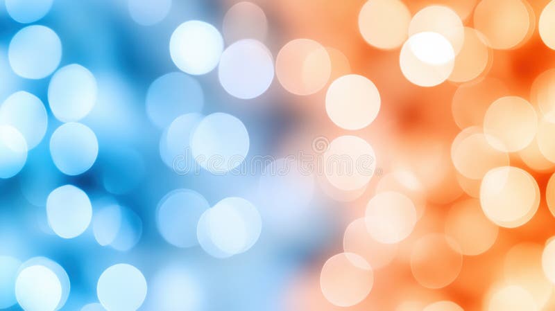 Blue and Orange Bokeh Lights Create a Vibrant and Dreamy Abstract Background, AI Stock Photo ...