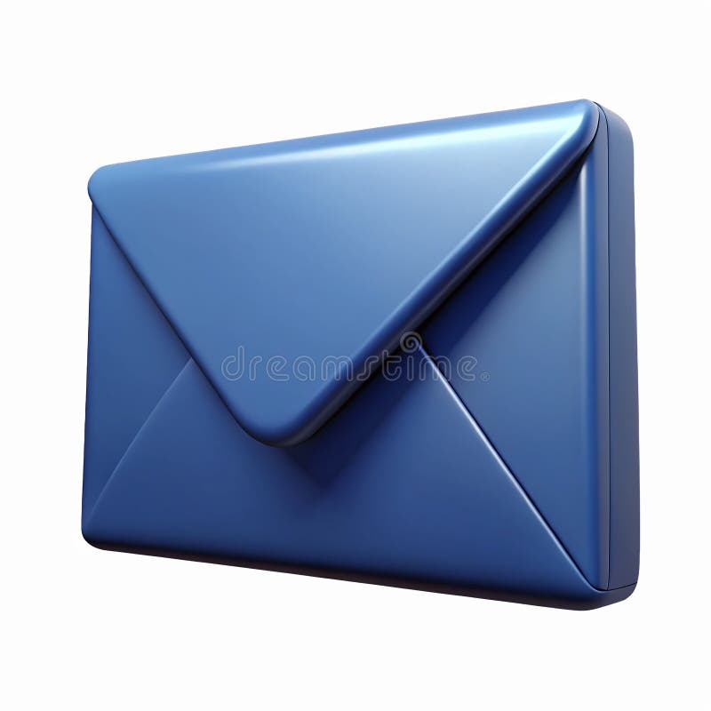 Blue Envelope Icon for Communication Digital Correspondence Messaging ...