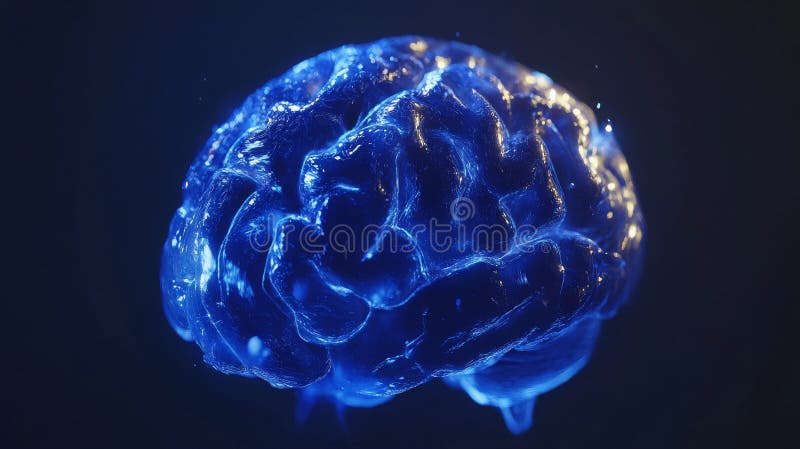 The Image Features a Brain Icon in a Stylized Form, Encircled by ...