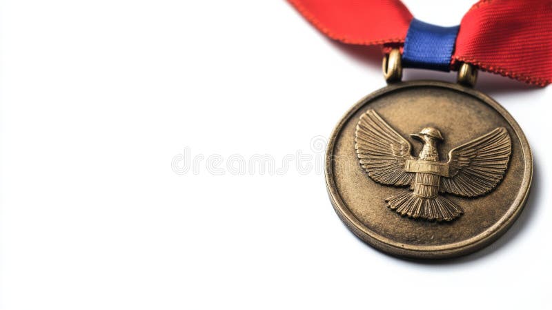 A Prestigious Medal Showcasing an Eagle in Bronze. this Award ...