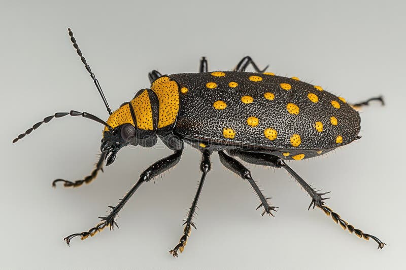 Brown Marmorated Stink Bug on White Background Stock Illustration ...