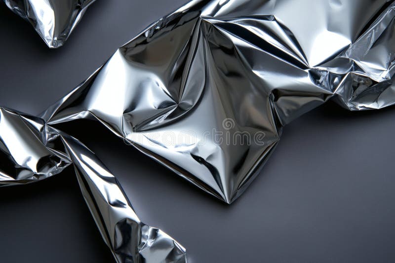 Aluminum Ripples: a Canvas of Textured Metallic Elegance Stock ...