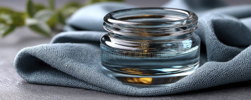 This Image Features a Clear Glass Container with a Protective Coating ...