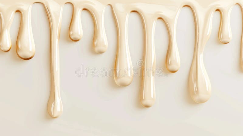 Creamy Beige Drips Texture - Generative AI Stock Photo - Image of fluid ...
