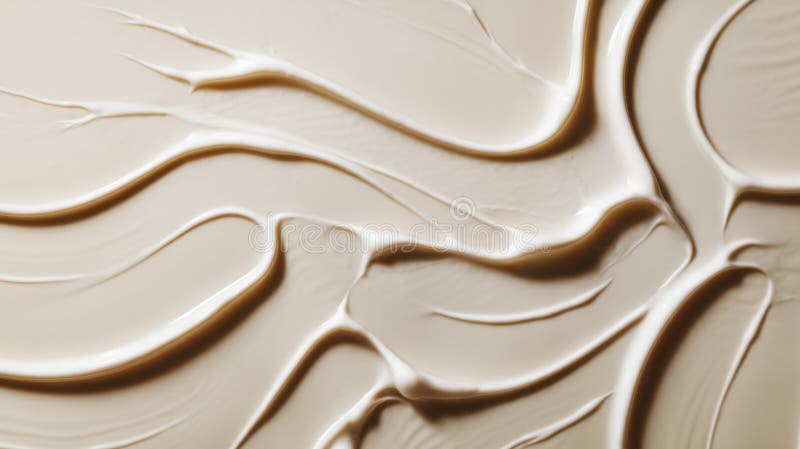 Close-up of Creamy Beige Texture, Showcasing Smooth, Flowing Patterns ...