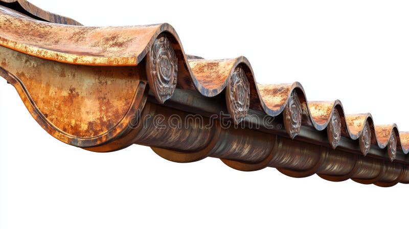 Rusty Architectural Detail Showcasing Traditional Roofing Design. the ...