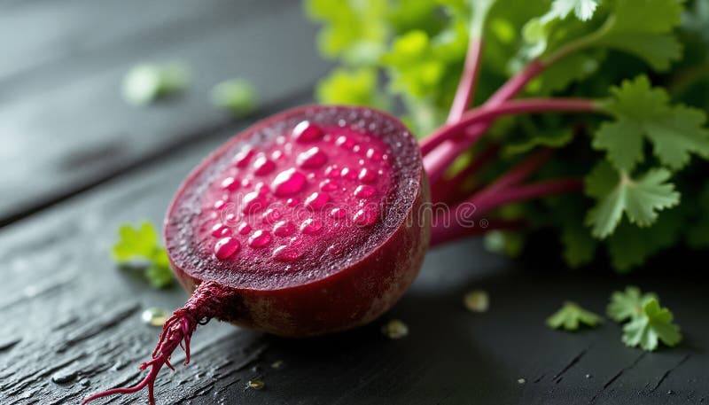 Fresh Beetroot with Droplets and Parsley - Healthy Food Concept Stock ...