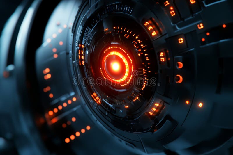 Advanced Optical Sensor for Skin Detection Stock Illustration ...