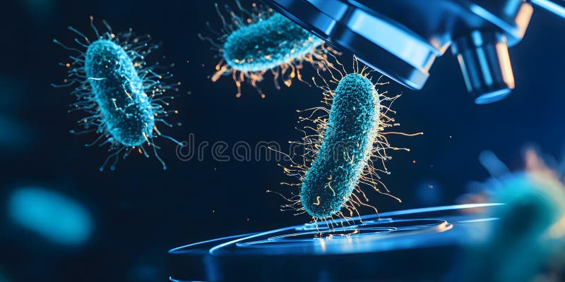 Scientific Experiment with Microorganisms in Laboratory Setting Stock ...