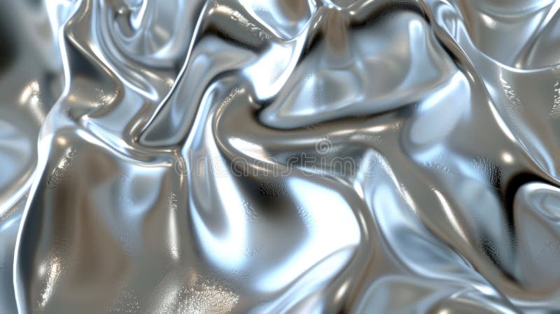 Shiny Metallic Fabric Texture, Generative AI Stock Image - Image of ...