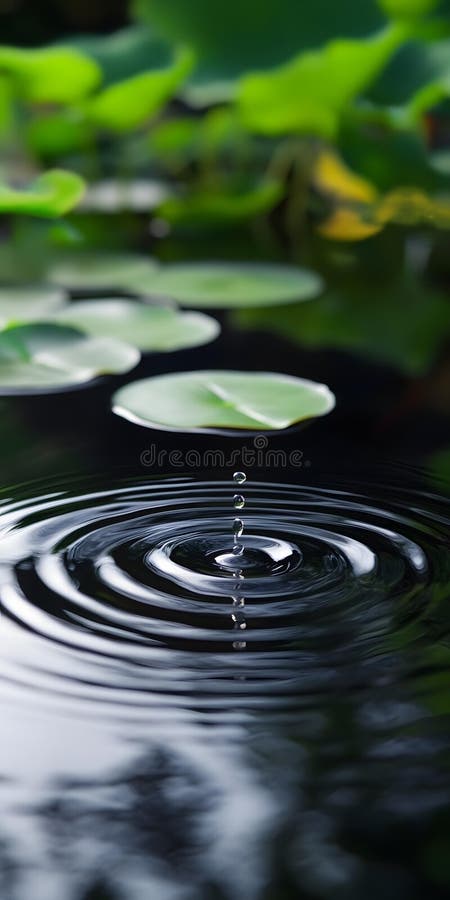 Close-up of Water Droplet Ripple Stock Illustration - Illustration of ...