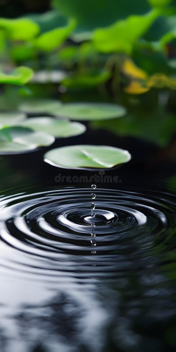 Close-up of Water Droplet Ripple Stock Illustration - Illustration of ...