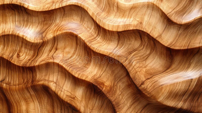 Organic Wood Grain Texture: Closeup View of Natural Material with Warm ...