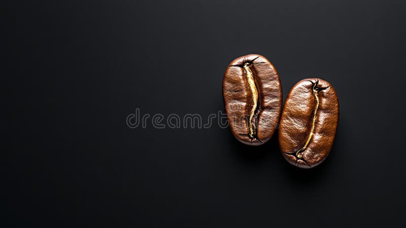 Coffee Bean Cafe Icon Sticker on Flat Graphic Background Stock ...