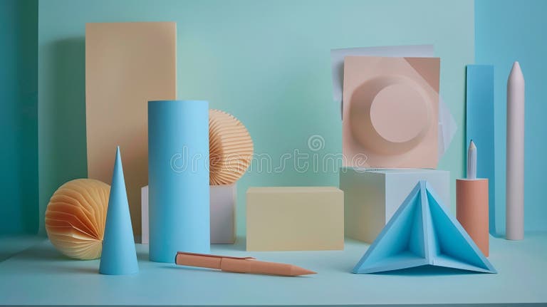 School Paper Objects Studio Shoot Stock Image - Image of student ...