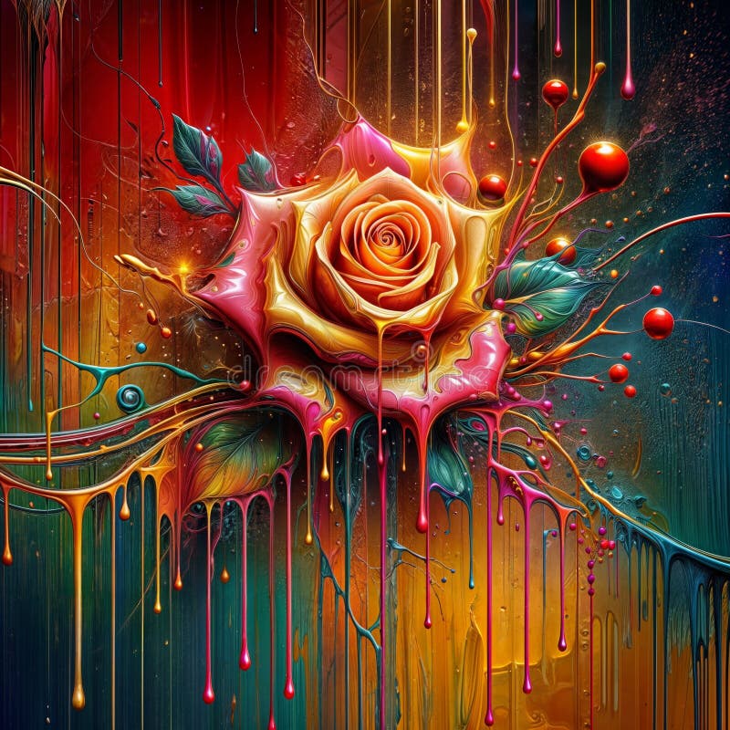 Dripping Rose Stock Illustrations – 816 Dripping Rose Stock ...