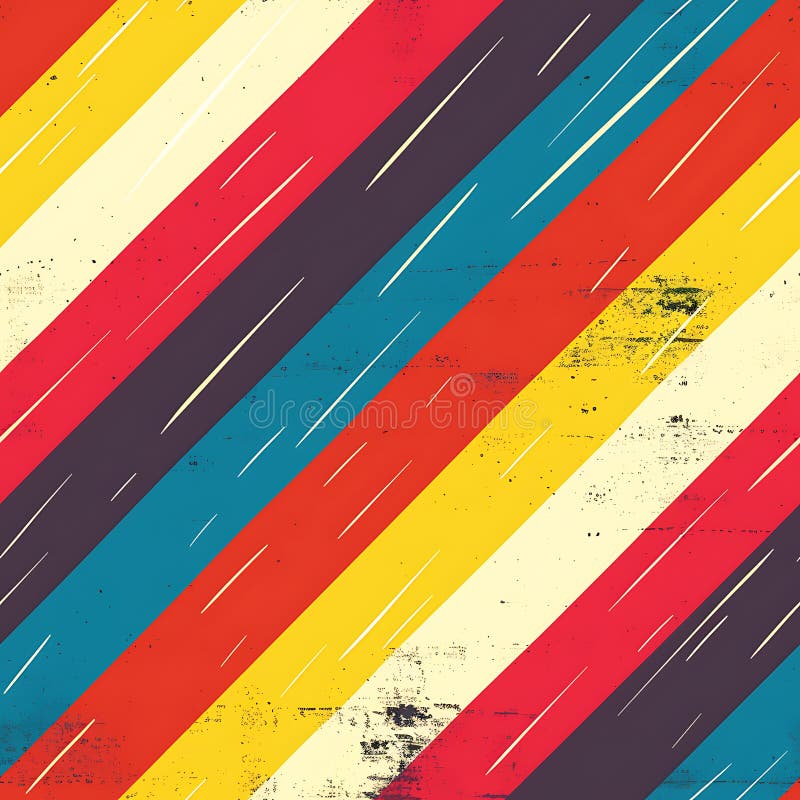 Colorful Rainbow Stripes in a Diagonal Stripe Repeating Pattern Stock ...
