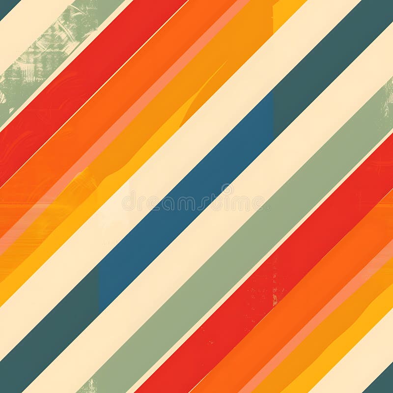 Colorful Rainbow Stripes in a Diagonal Stripe Repeating Pattern Stock ...