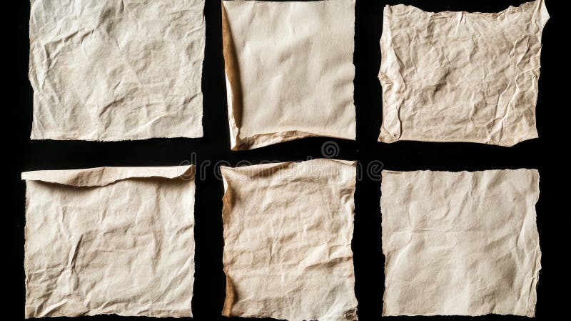 The Image Features a Compilation of Ripped Paper and Torn Paper Set ...