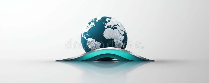 Creative Globe Logo Design with Dynamic Arrow Element Stock Photo ...