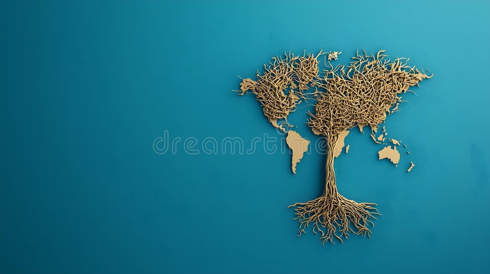 Intricate Tree Roots Emerge into a Stunning Visualization of a World ...