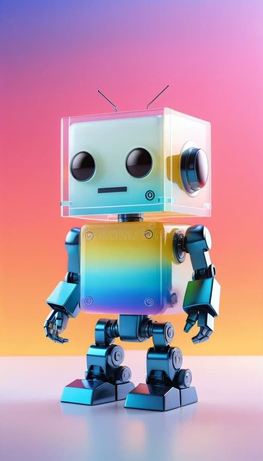 Cubic Robot Blind Box, 3D Cartoon Design, Translucent PVC, Pop Art ...