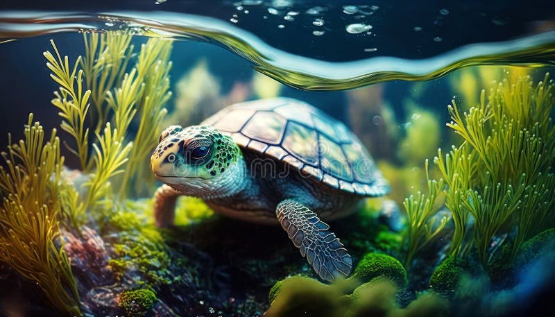Turtle Underwater Adventure: a Small and Colorful Reef Explorer ...