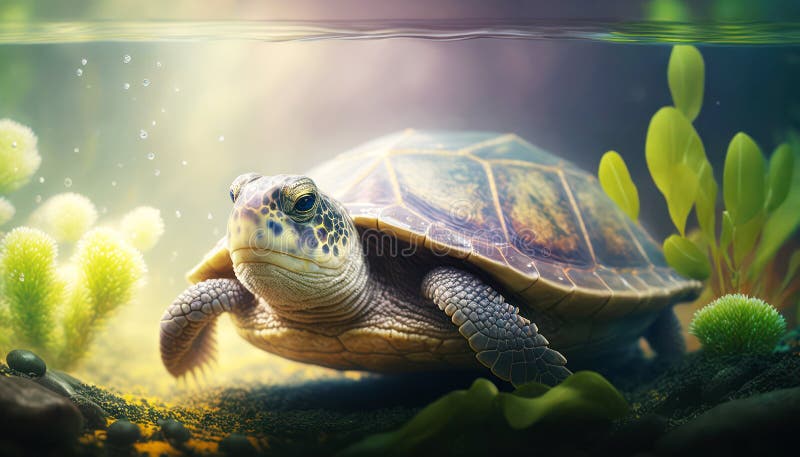 Turtle Underwater Adventure: a Small and Colorful Reef Explorer ...